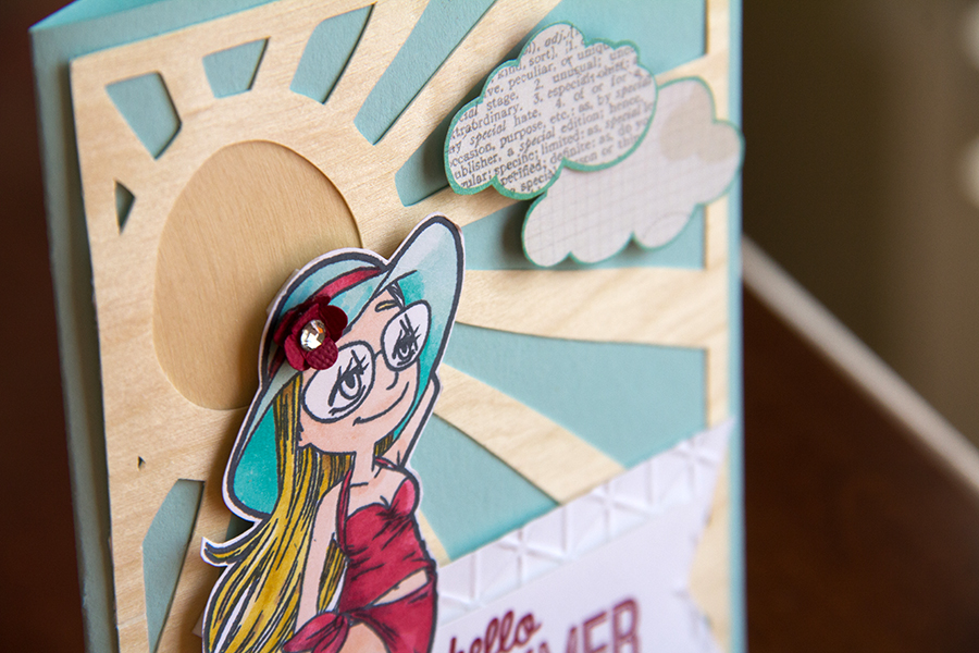 ETC & SOG day 4 – Beach Mae card – Etc Papers